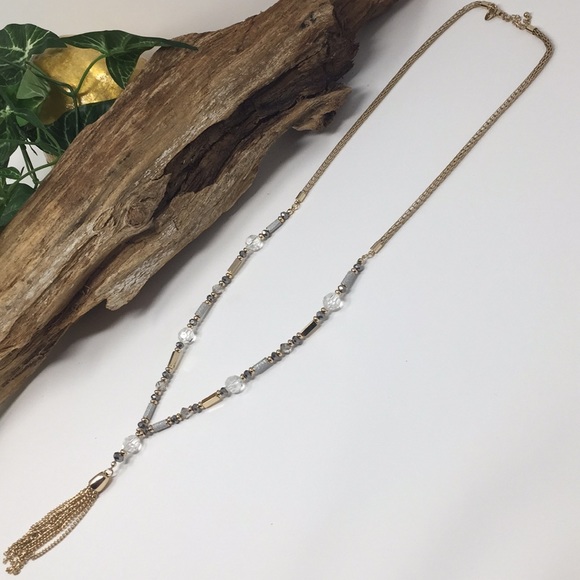 Charming Charlie | Jewelry | Charming Charlies Long Gold Tassel Silver ...